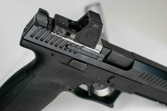 CZ P10 to Trijicon RMR/Holosun Comp Steel Red Dot Adapter Plate – Athena Precision